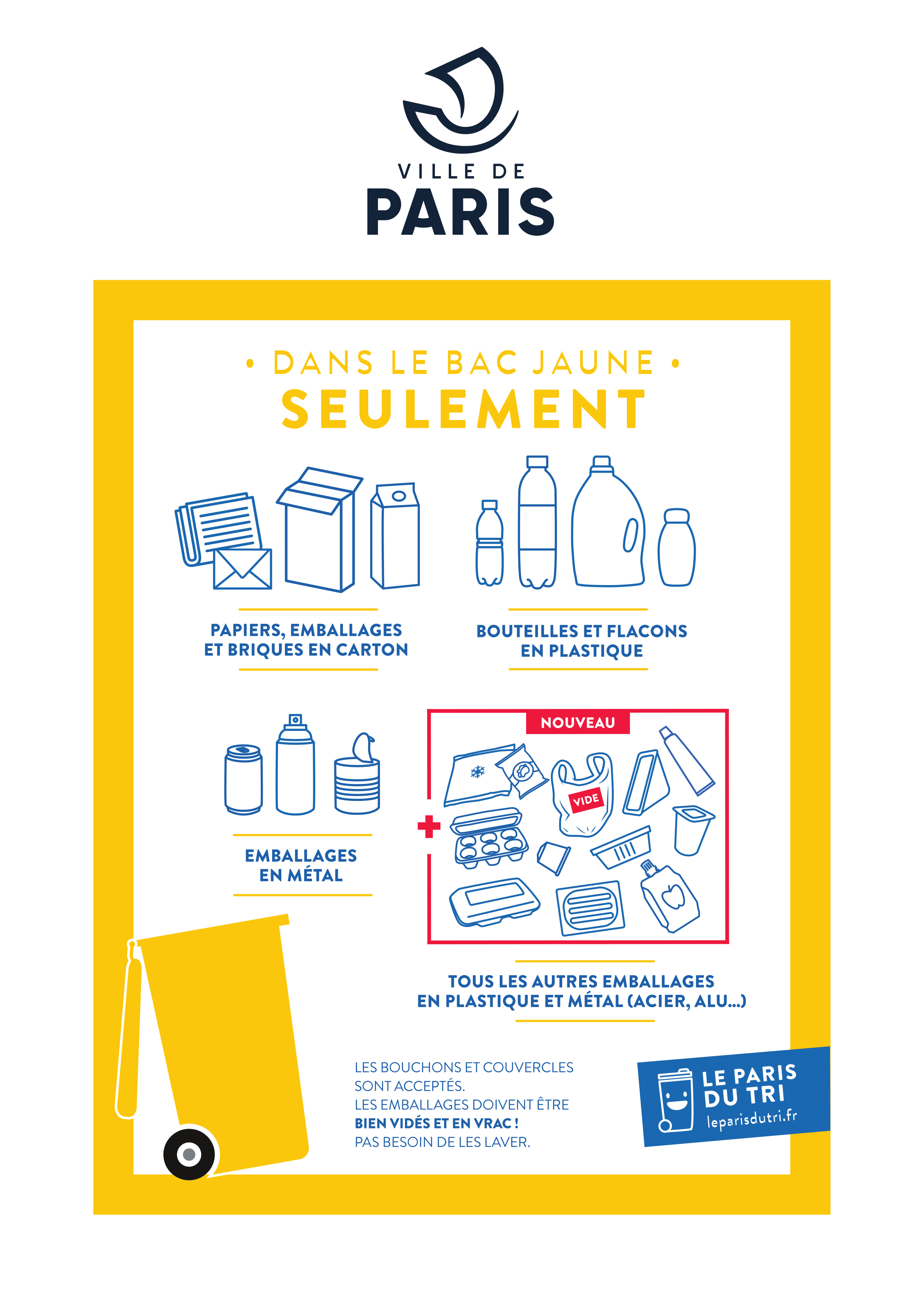 En 2019, Paris vous simplifie le tri ! Tous les emballages se trient et ...